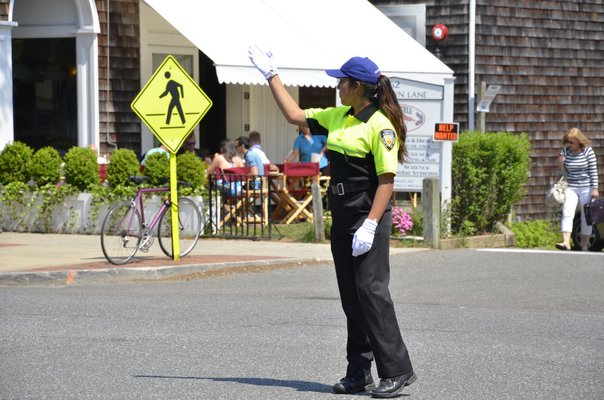 East Hampton Village Traffic Control Officers Have New Duds - 27 East